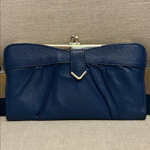 Vintage | Bags | Vintage Moroccan Navy Blue Leather Wallet With Coin ...